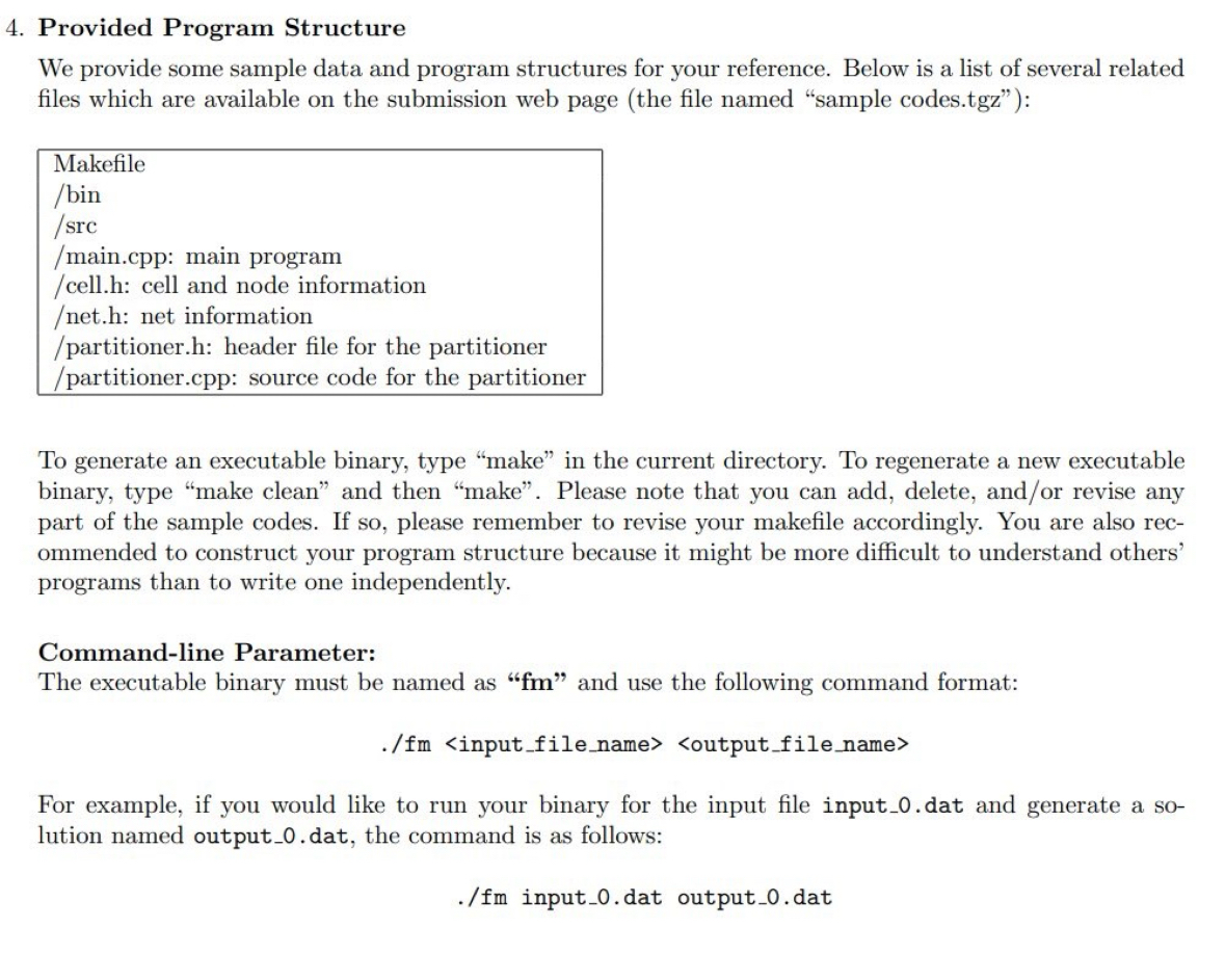 Solved Provided Program StructureWe provide some sample data | Chegg.com