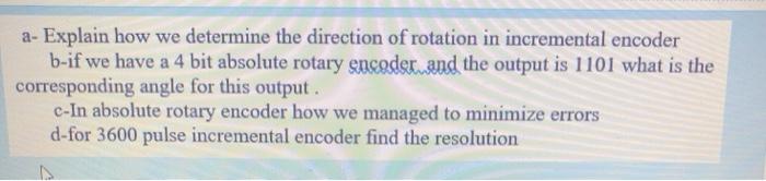 Solved a- Explain how we determine the direction of rotation | Chegg.com