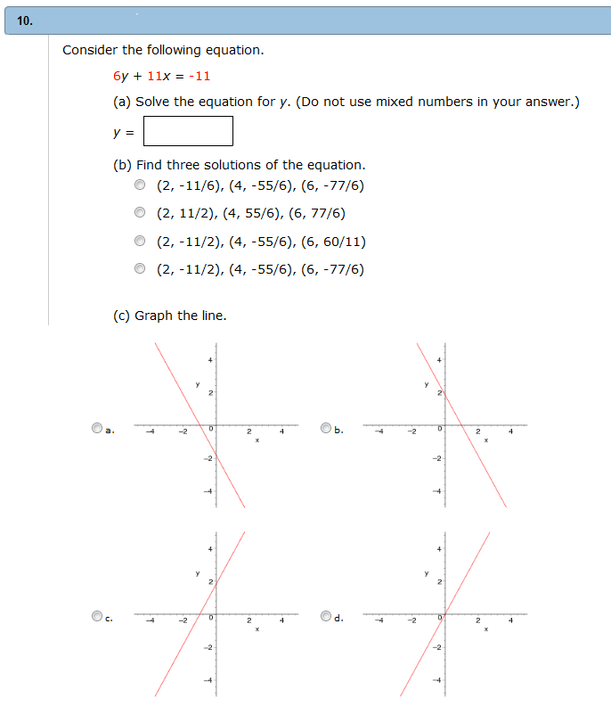 Solved Consider the following equation. Find three | Chegg.com