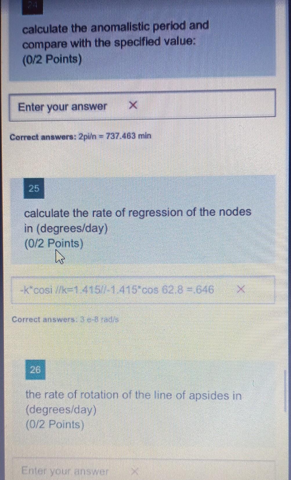 If the two-line element of the International Space | Chegg.com