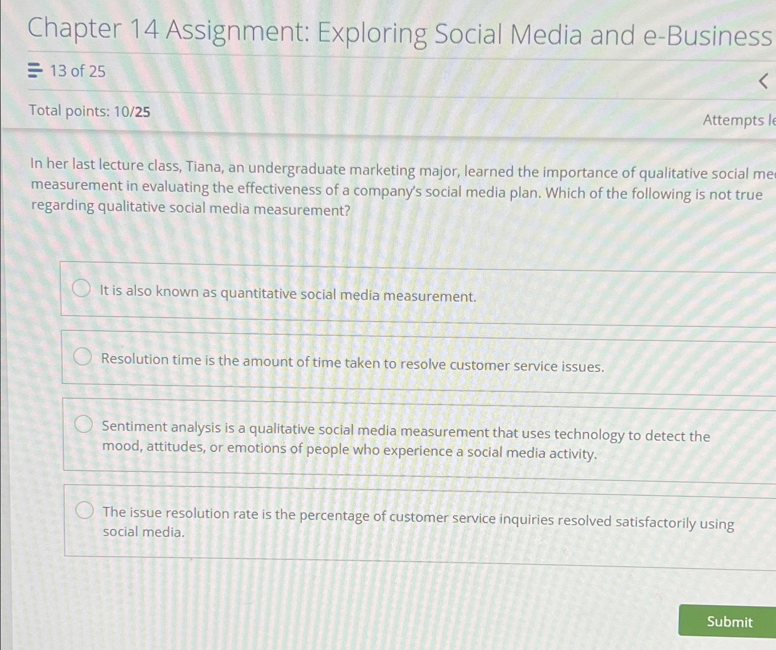 Solved Chapter 14 ﻿Assignment: Exploring Social Media and | Chegg.com