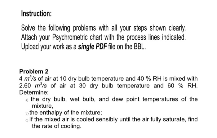Solved Instruction: Solve the following problems with all | Chegg.com