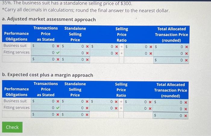 Solved athitAllocating a Transaction Price Using Adjusted | Chegg.com