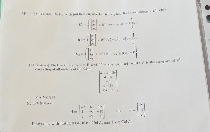 Solved answer full wuestion Q1. (a) [12 MARKS] Decide, with | Chegg.com