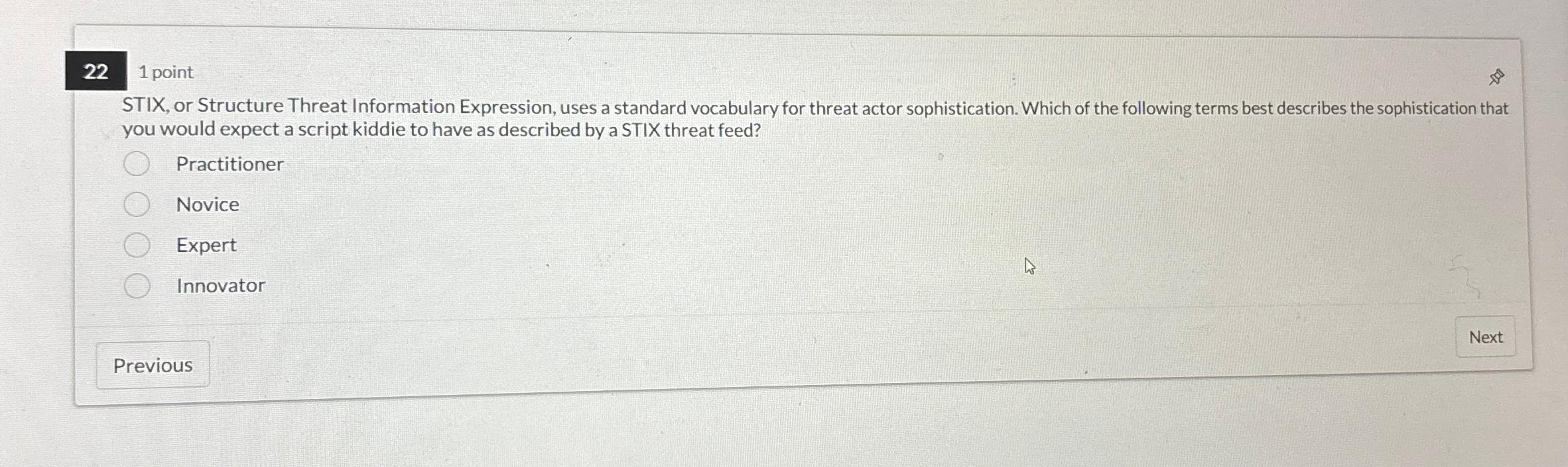 Solved 221 ﻿pointSTIX, or Structure Threat Information | Chegg.com