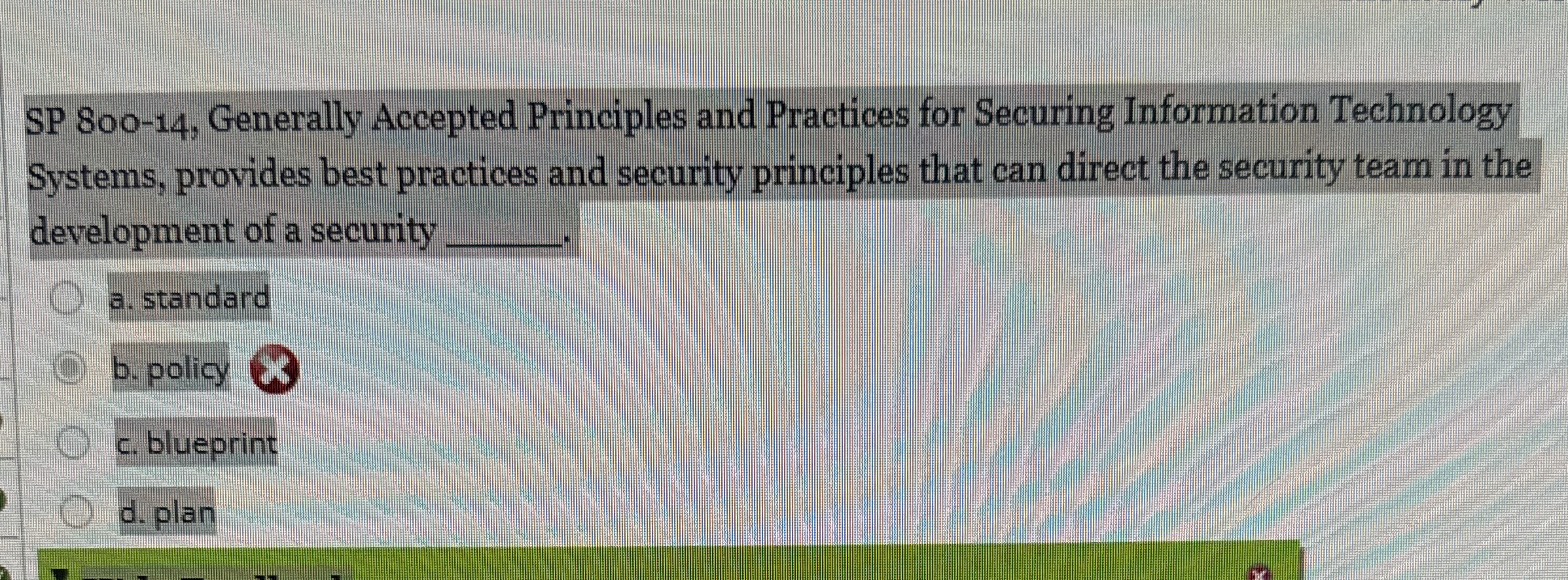 Solved SP 8oo-14, ﻿Generally Accepted Principles and | Chegg.com