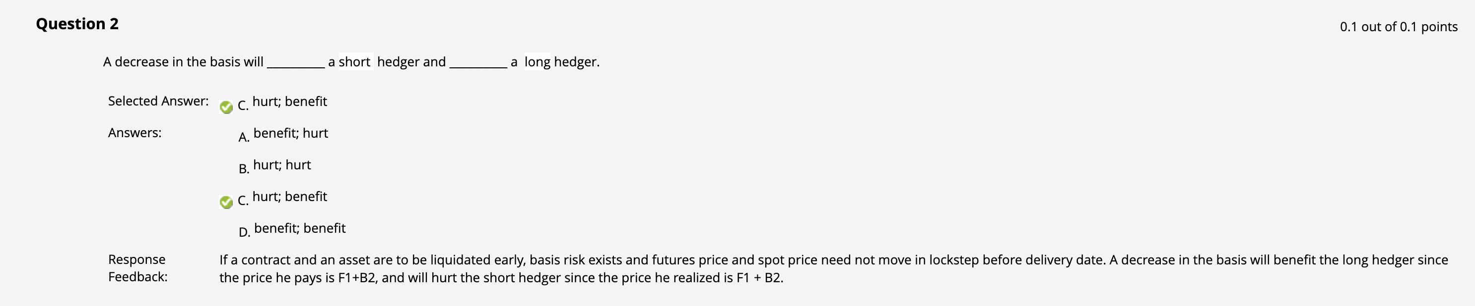 Solved Question 2a Decrease In The Basis Willa A Short 6497