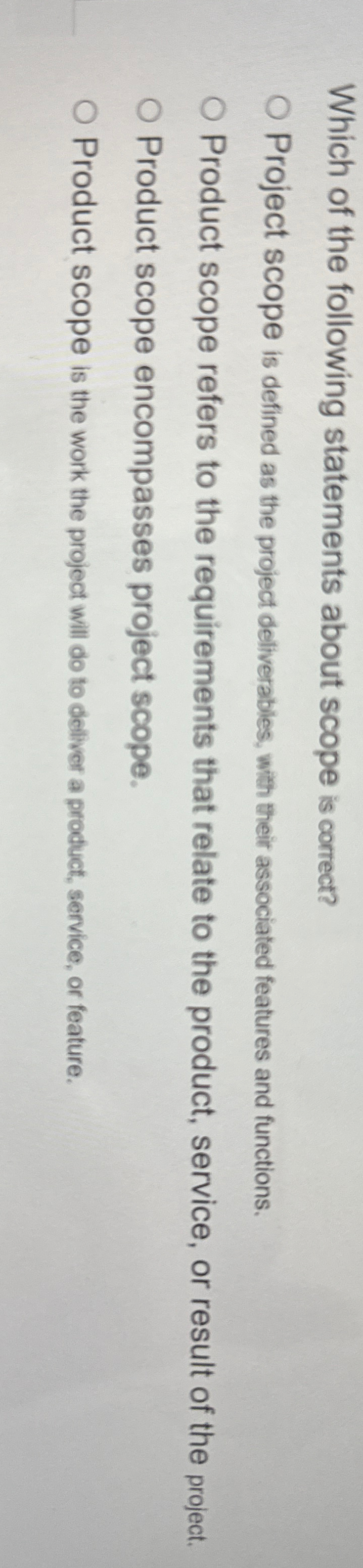 Solved Which of the following statements about scope is | Chegg.com