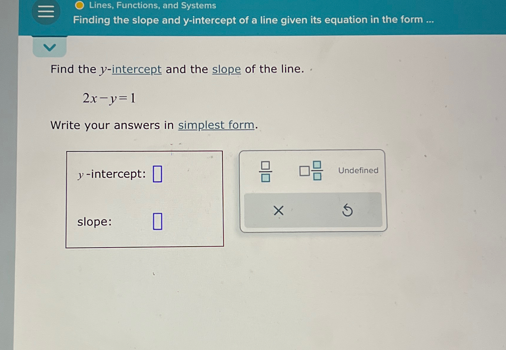 Solved Lines, Functions, and SystemsFinding the slope and | Chegg.com Solved Lines, Functions, and SystemsFinding the slope and | Chegg.com