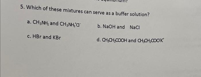 Solved 4. A buffer solution is made by mixing Na2HPO4 with | Chegg.com
