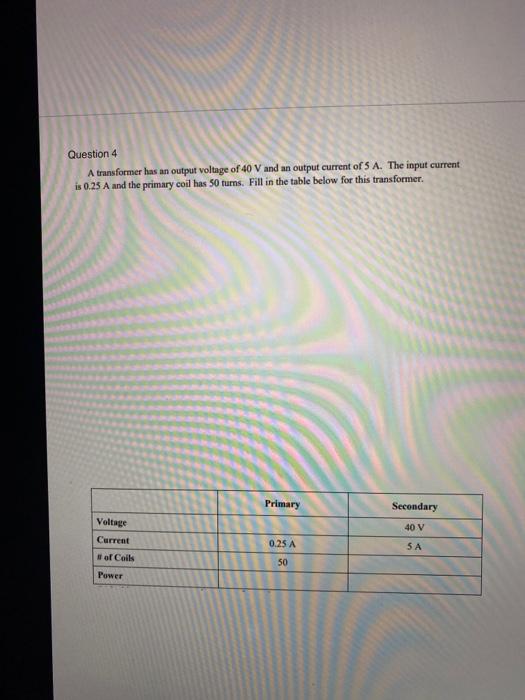 Solved PHYSICS TRANSFORMER WORKSHEET VpNp Vs Ns P = IV, 1,Vo | Chegg.com