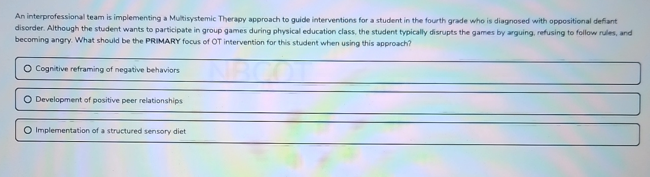 Solved An interprofessional team is implementing a | Chegg.com