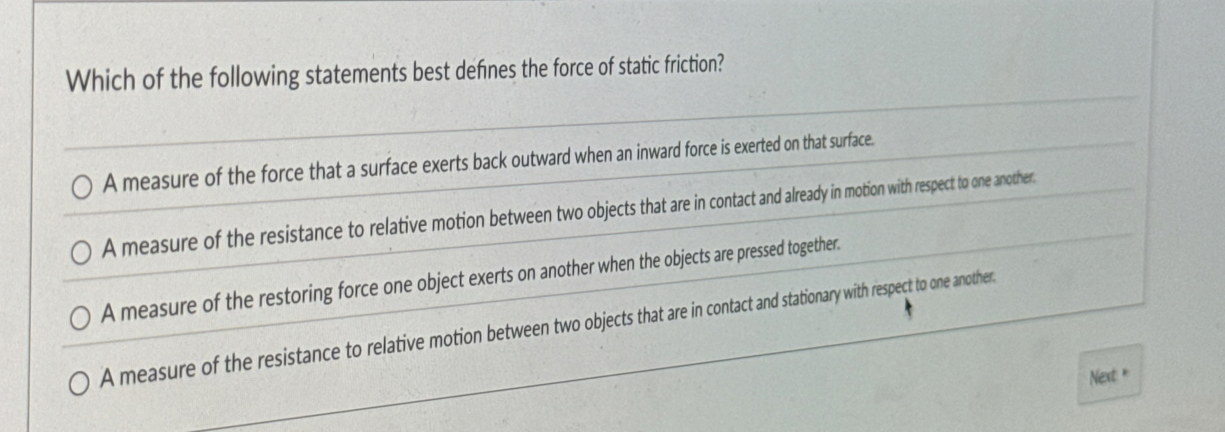 Solved Which of the following statements best defines the | Chegg.com