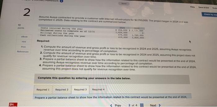 Solved Assume Avaya contracted to provide e customer with | Chegg.com