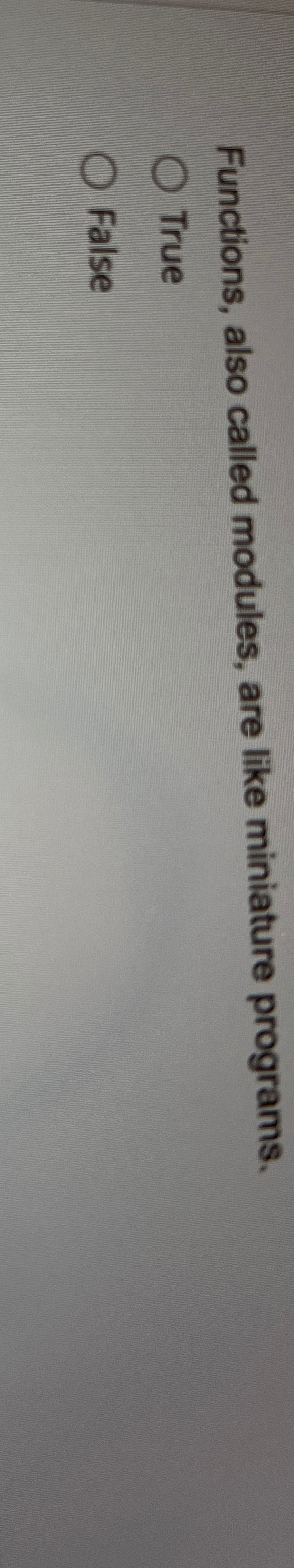 Solved Functions, also called modules, are like miniature | Chegg.com