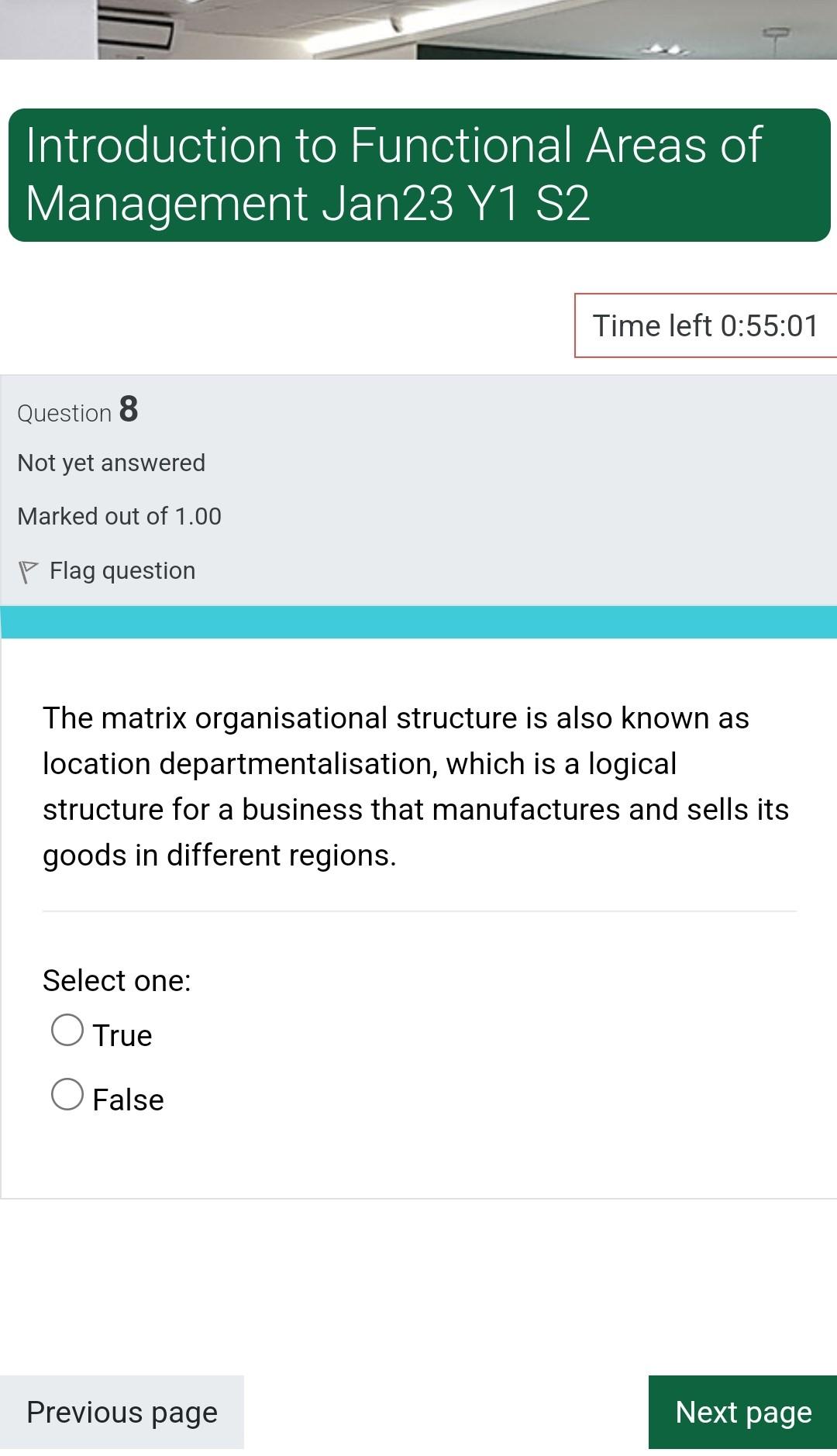Solved Introduction to Functional Areas of Management Jan23 | Chegg.com