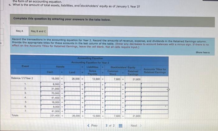 Solved Exercise 1-6A (Algo) Effect of transactions on the | Chegg.com