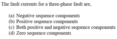 Solved The fault currents for a three-phase fault are,(a) | Chegg.com