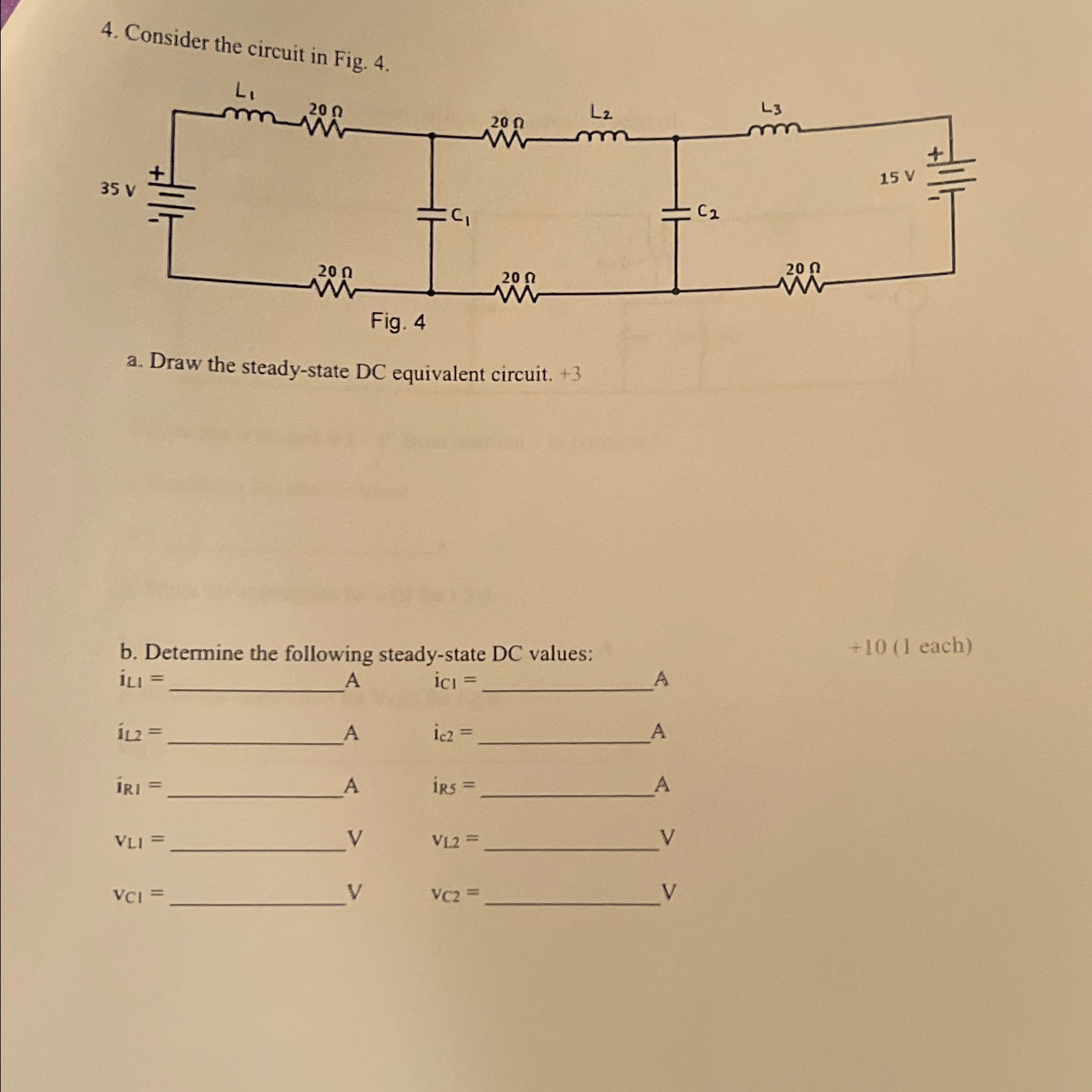 Solved Consider the circuit in Fin Aa. ﻿Draw the | Chegg.com