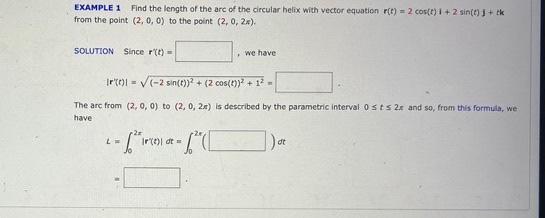 Solved EXAMPLE 1 Find the length of the are of the circular | Chegg.com