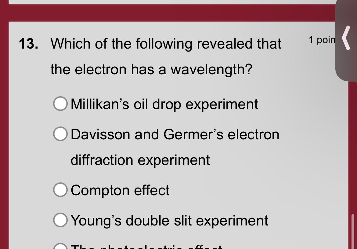 Solved Which of the following revealed that1 ﻿pointhe | Chegg.com