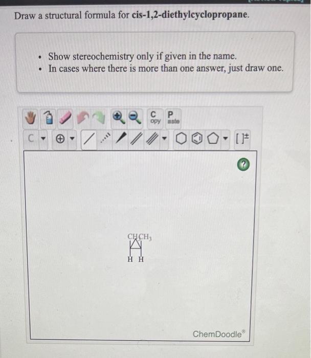 Solved Draw a structural formula for | Chegg.com
