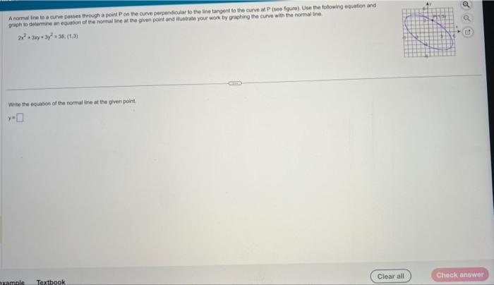 Solved A nomal ine to a curve passes through a point P on | Chegg.com