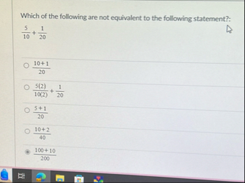 Which of the following are not equivalent to the | Chegg.com