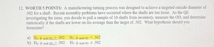 Solved 13. WORTH 5 POINTS: Using a 95% level of confidence, | Chegg.com