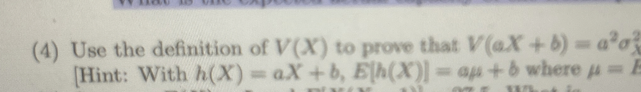 Solved (4) ﻿Use the definition of V(x) ﻿to prove that | Chegg.com