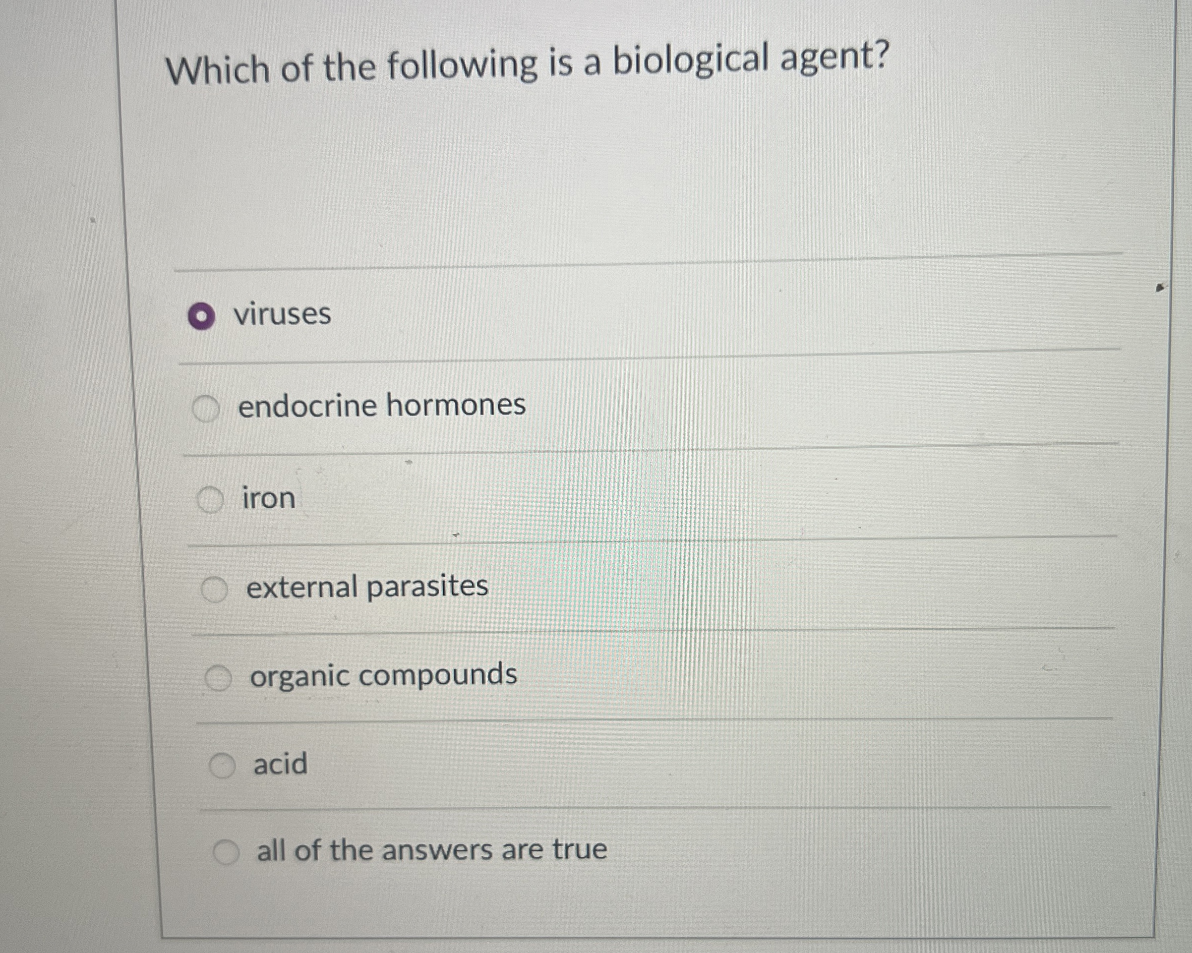 Solved Which of the following is a biological | Chegg.com
