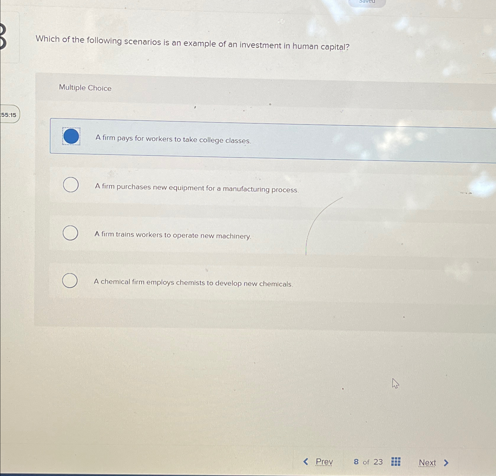 Solved Which of the following scenarios is an example of an | Chegg.com