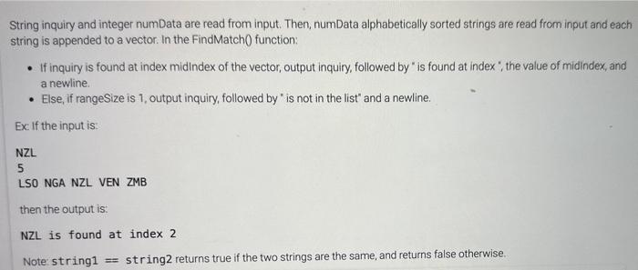 Solved String Inquiry And Integer Numdata Are Read From 9928