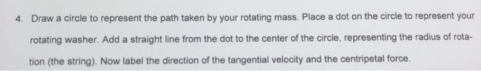 Solved 4. Draw a circle to represent the path taken by your | Chegg.com