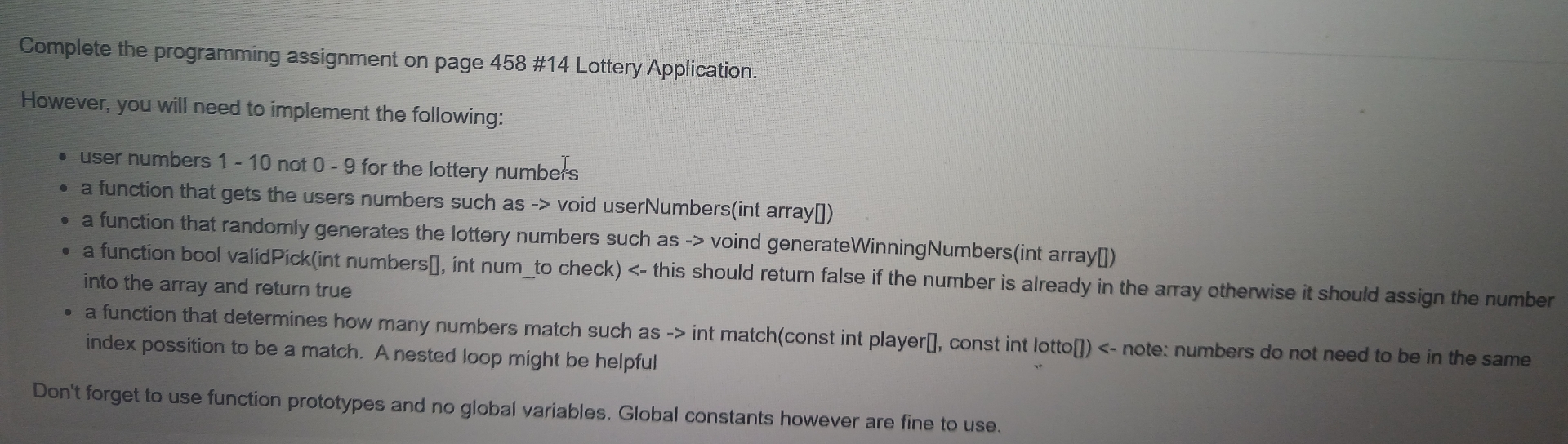 Solved Lottery ApplicationWrite a program that simulates a | Chegg.com