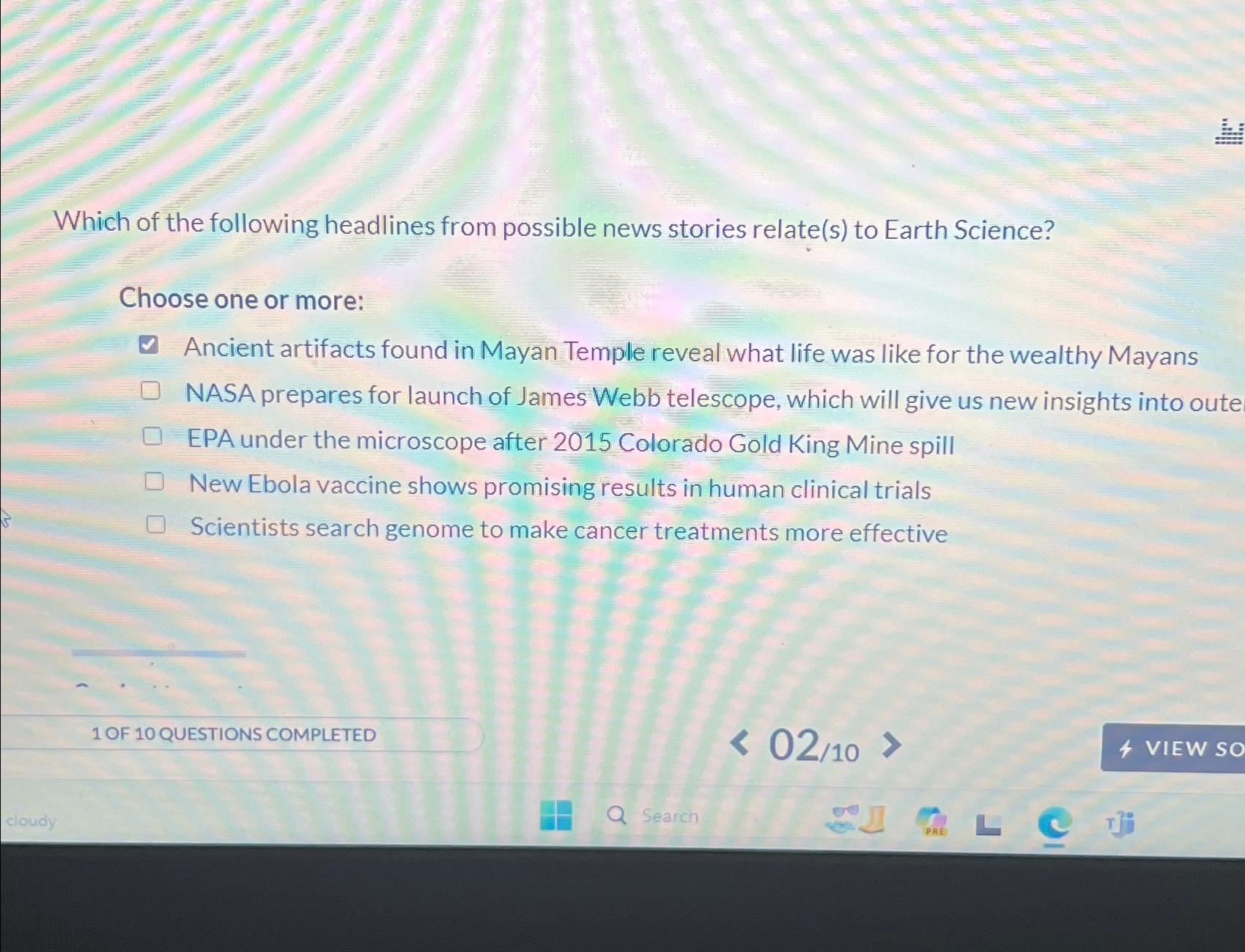 Which of the following headlines from possible news | Chegg.com