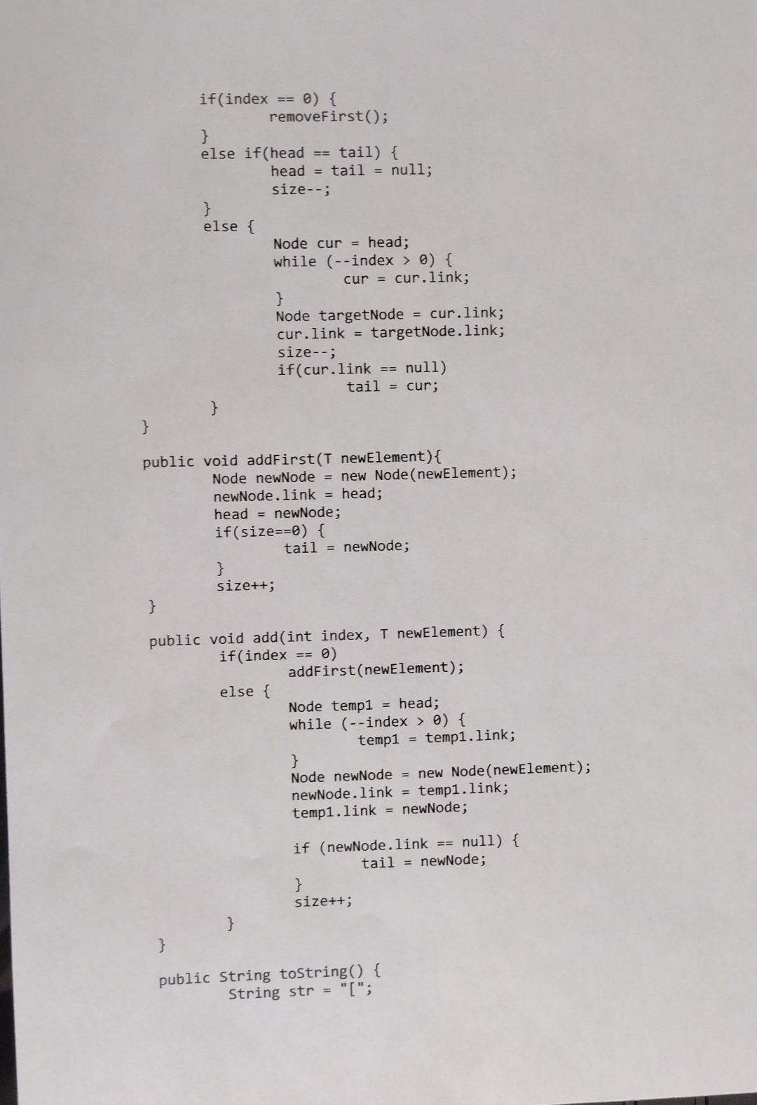 Solved Data Structures Assignment #2 - Linked List 1 Develop | Chegg.com