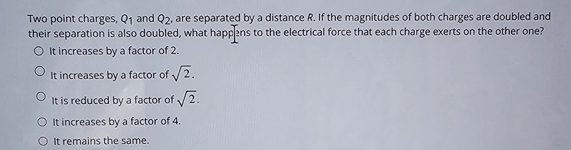 Solved Two point charges, Q1 ﻿and Q2, ﻿are separated by a | Chegg.com