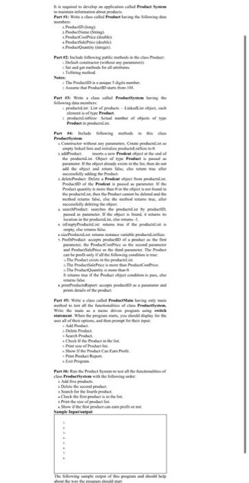 Solved It is required to develop an application called | Chegg.com