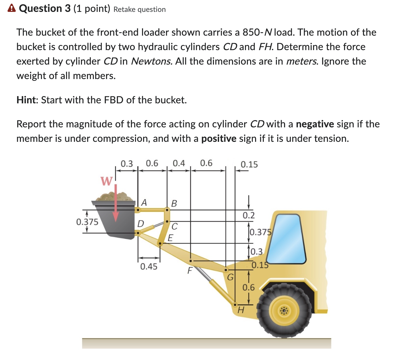 Solved A Question 3 (1 ﻿point) ﻿Retake questionThe bucket of | Chegg.com