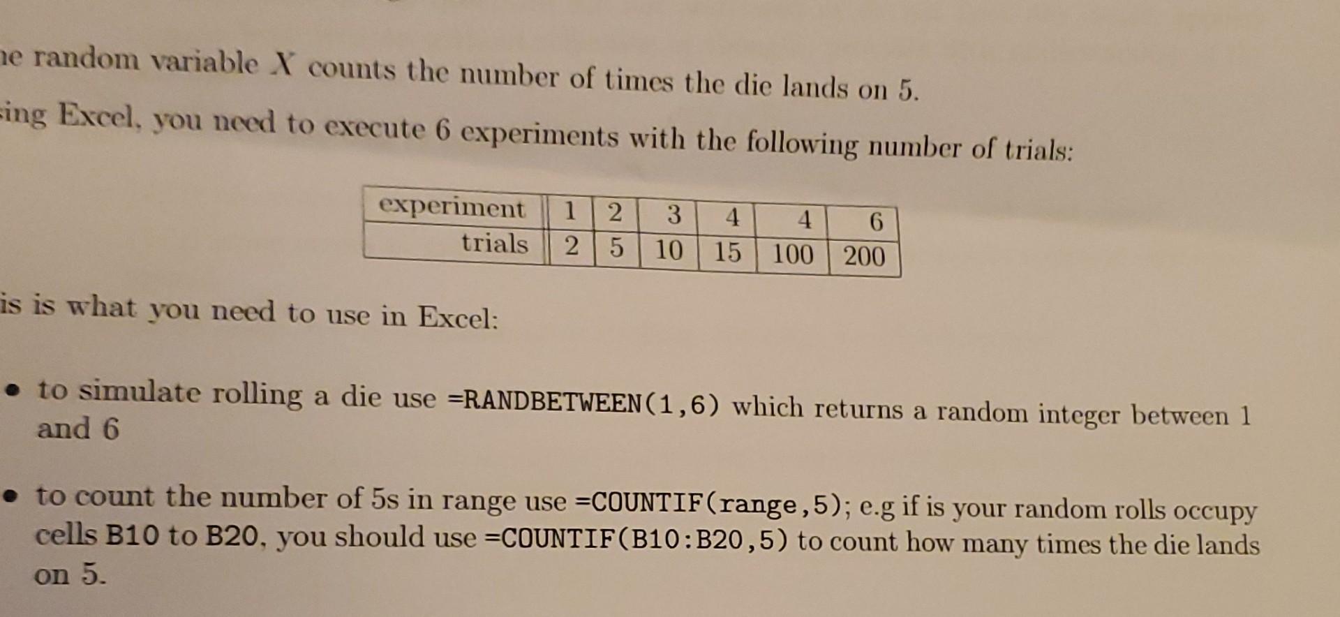 Solved The random variable X counts the number of times the | Chegg.com