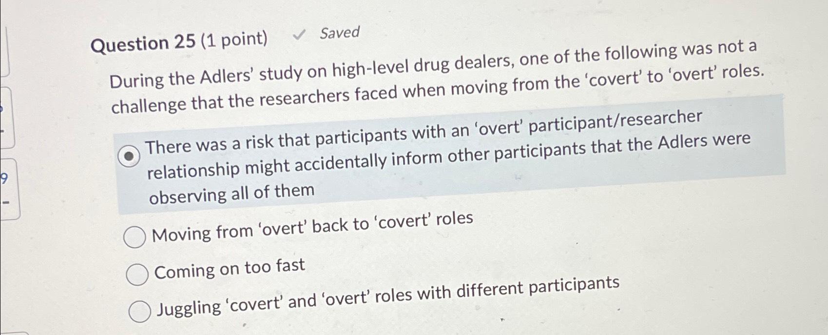 Solved Question 25 (1 ﻿point) ﻿SavedDuring the Adlers' | Chegg.com