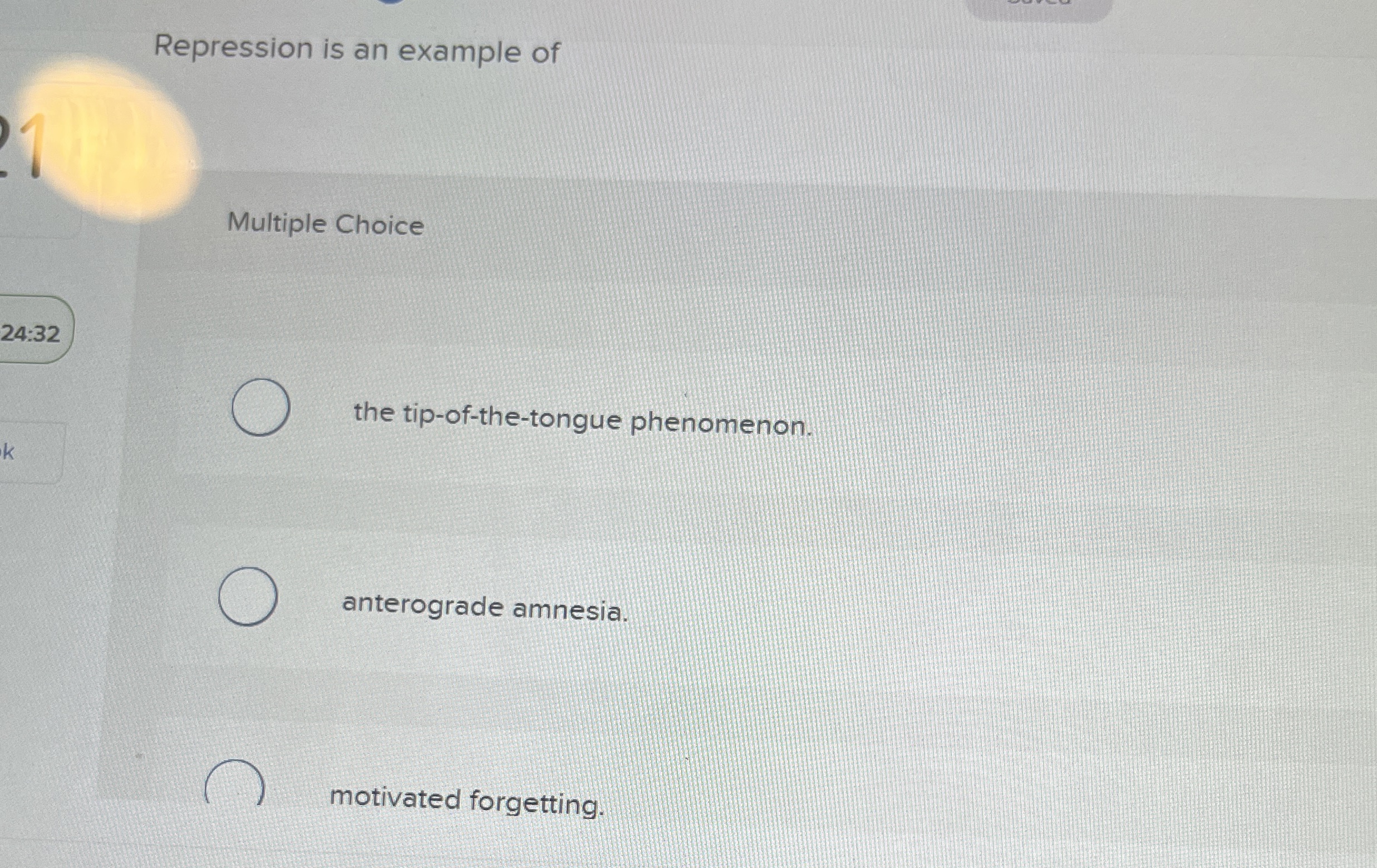 Solved Repression is an example ofMultiple Choicethe | Chegg.com