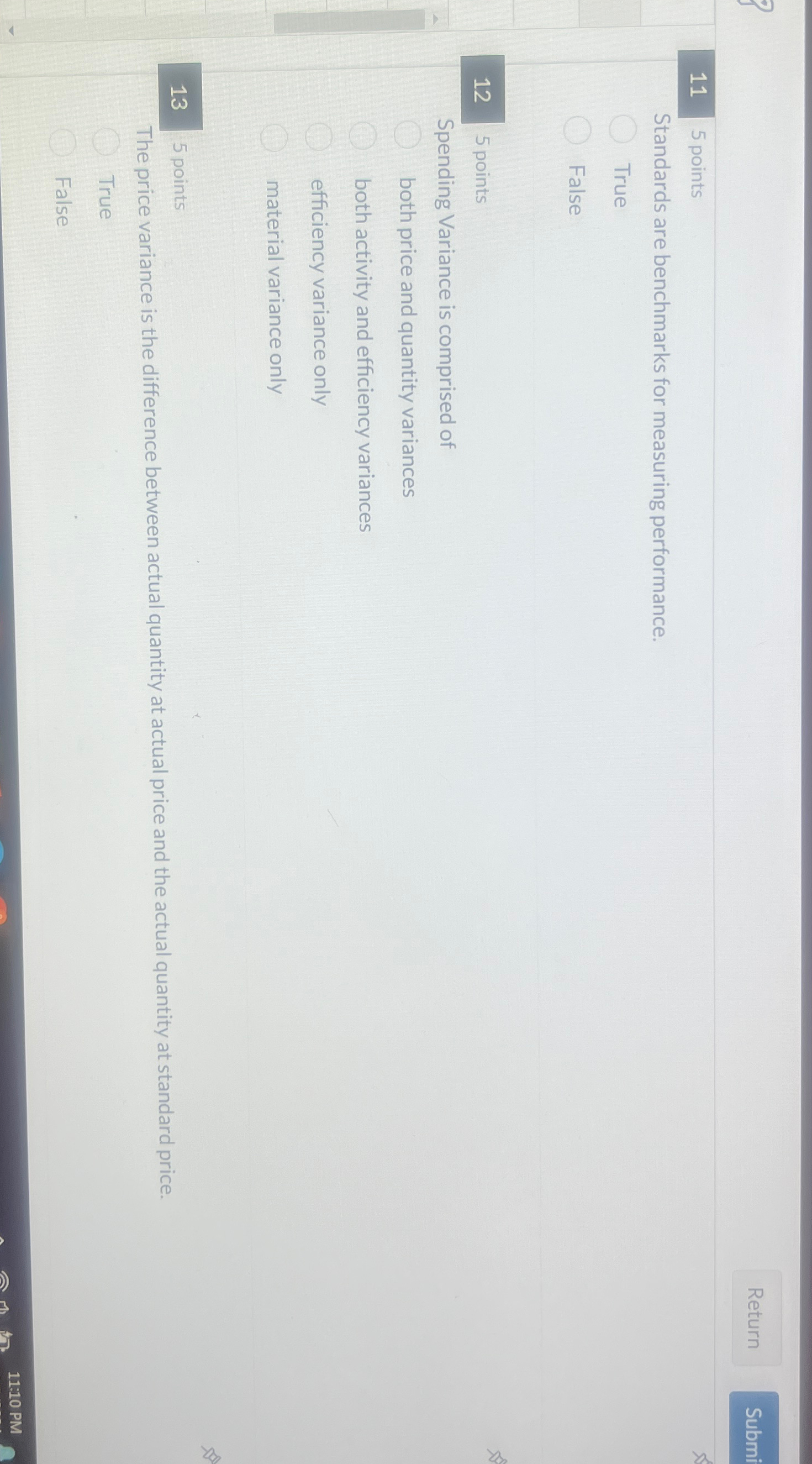 Solved 115 ﻿pointsStandards are benchmarks for measuring | Chegg.com