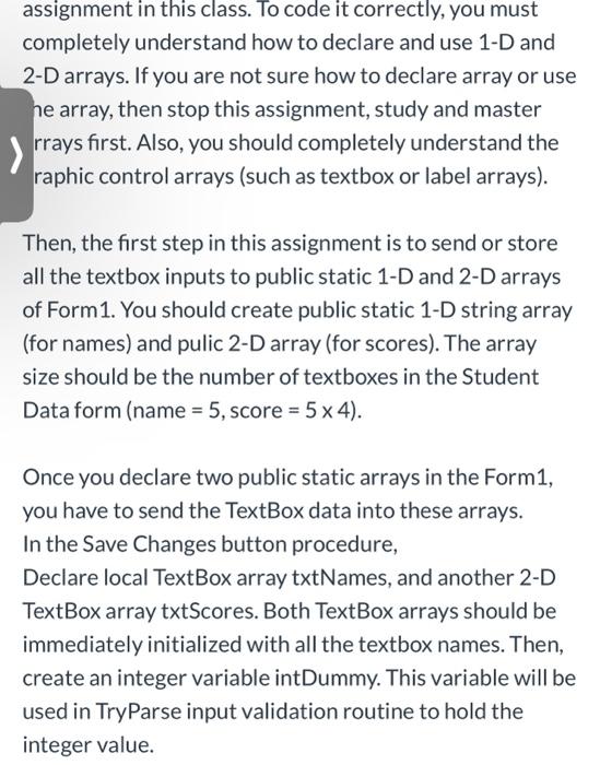 Solved assignment in this class. To code it correctly, you | Chegg.com