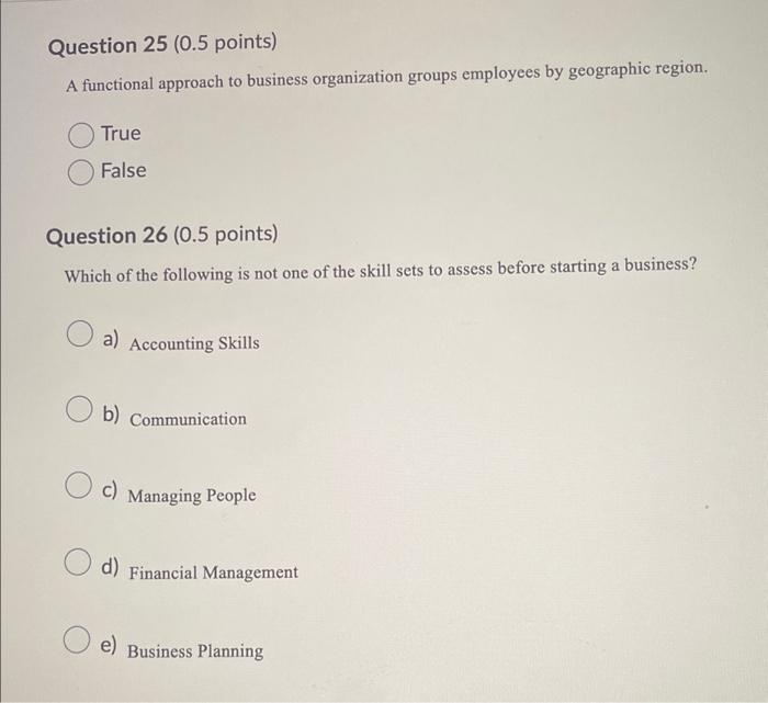 Solved A functional approach to business organization groups | Chegg.com