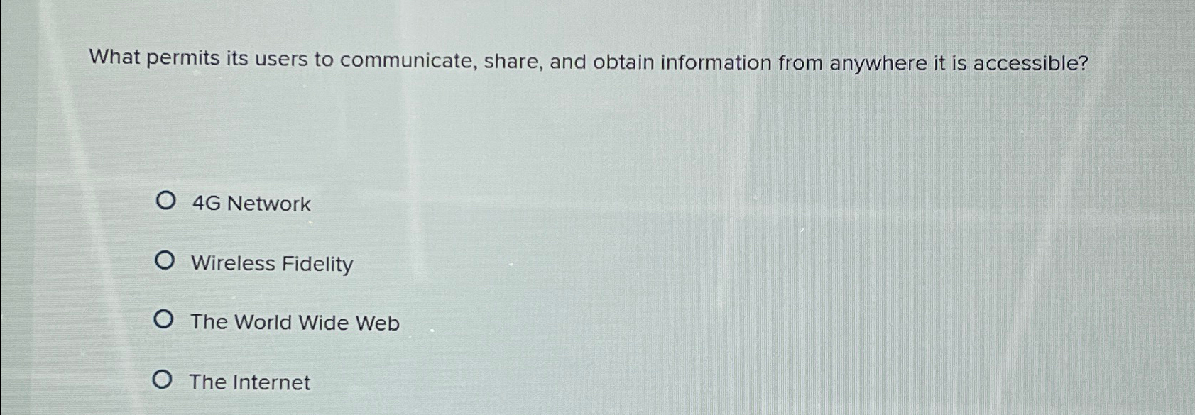 Solved What permits its users to communicate, share, and | Chegg.com