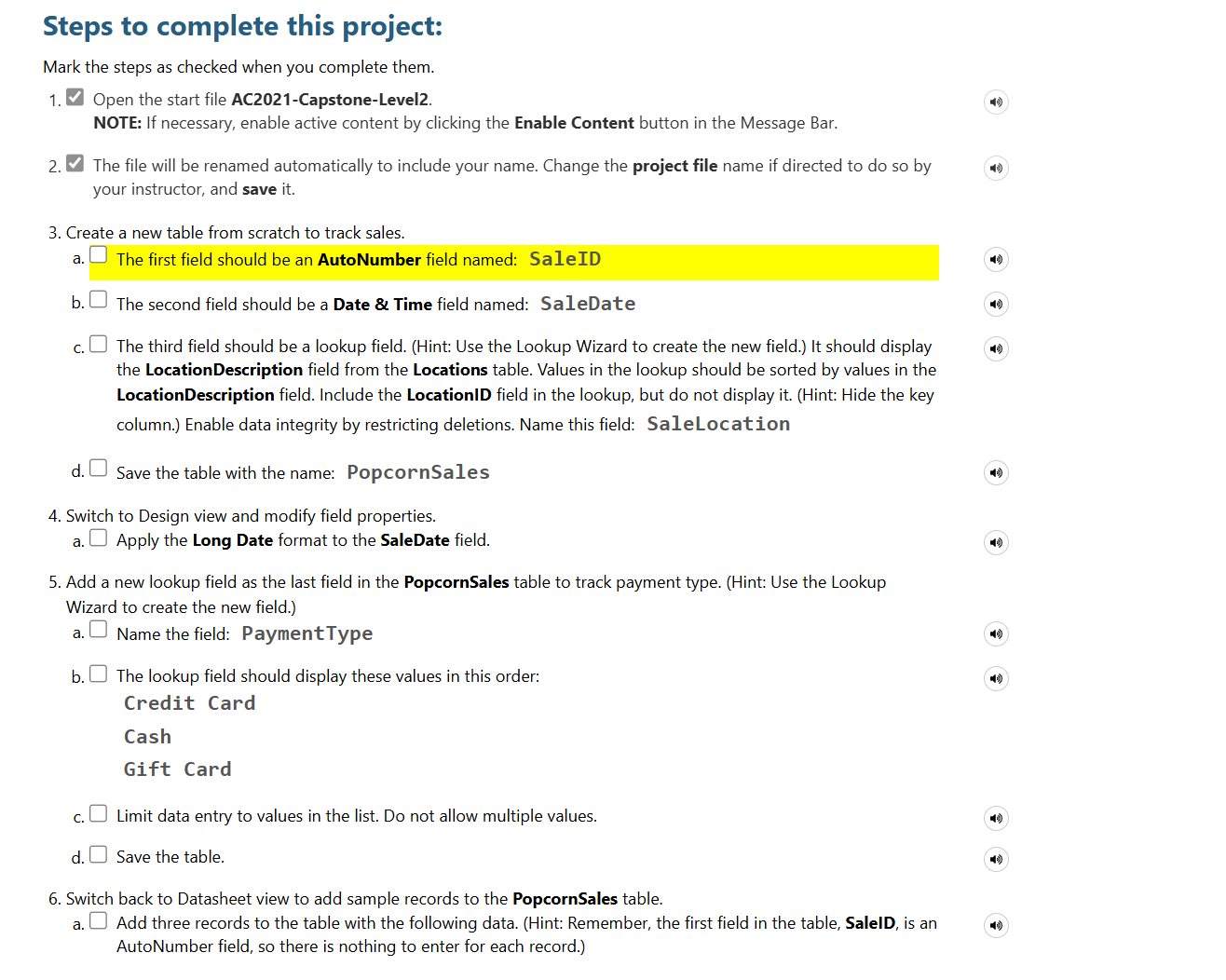 Solved I need help with Access 365/2021 ﻿Capstone Level 2 | Chegg.com