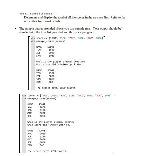 Solved Program 2: Game scores (20 marks) a) This program | Chegg.com