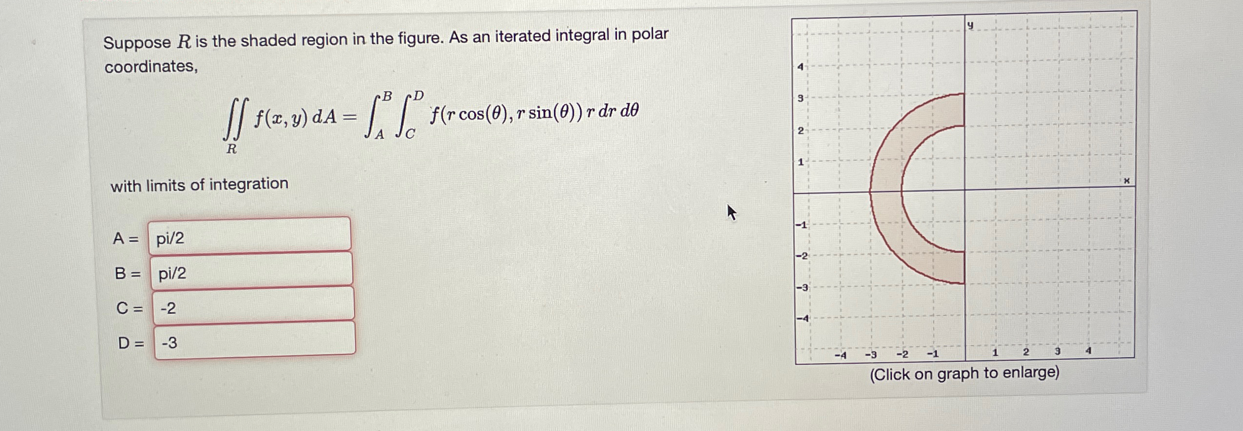 Solved Suppose R ﻿is the shaded region in the figure. As an | Chegg.com